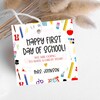Printable Welcome Back to School Tag Editable Back to School Label M&M ...