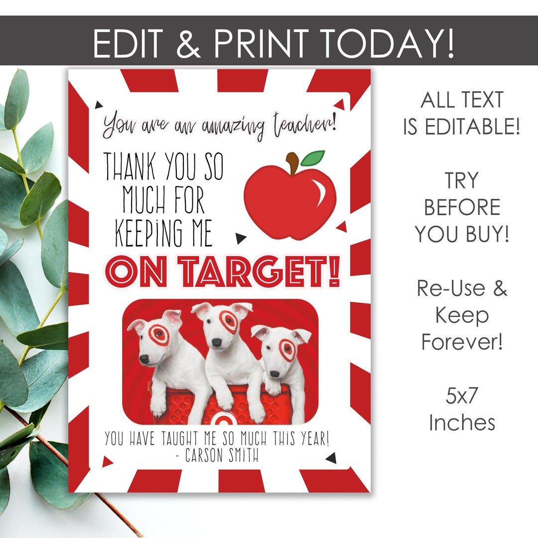 Target Gift Card Holder Teacher Appreciation Gifts Teacher - Etsy