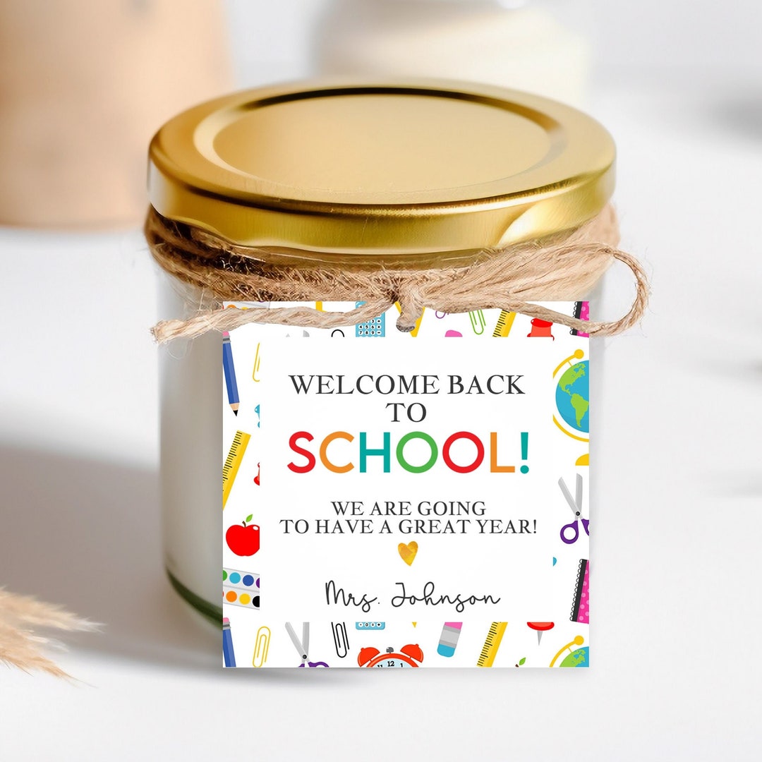 Back to School Gift Tags for Teachers | Student First Day of School ...