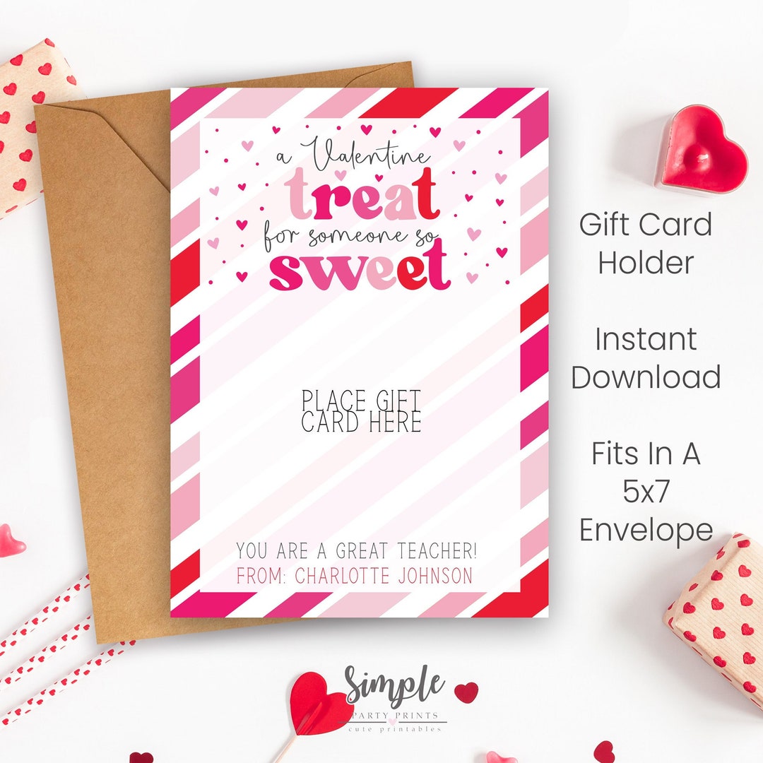 Printable Valentine's Day Target Gift Card Holder, Valentine Gift Ideas ...
