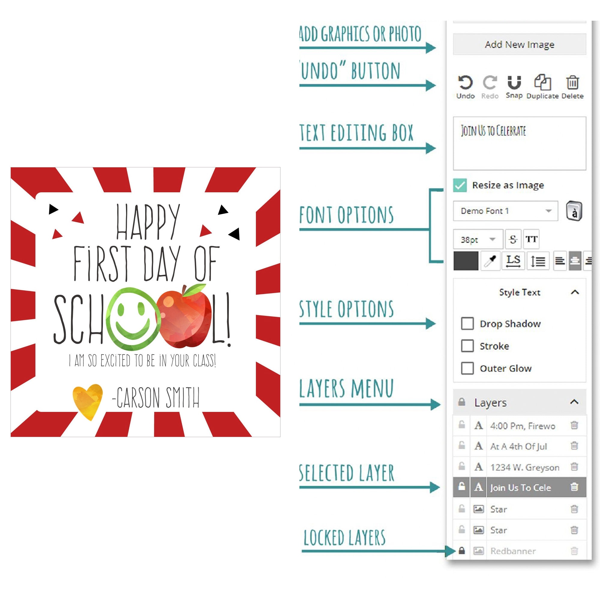 Printable Happy First Day of School Tag, Editable Back to School Label ...