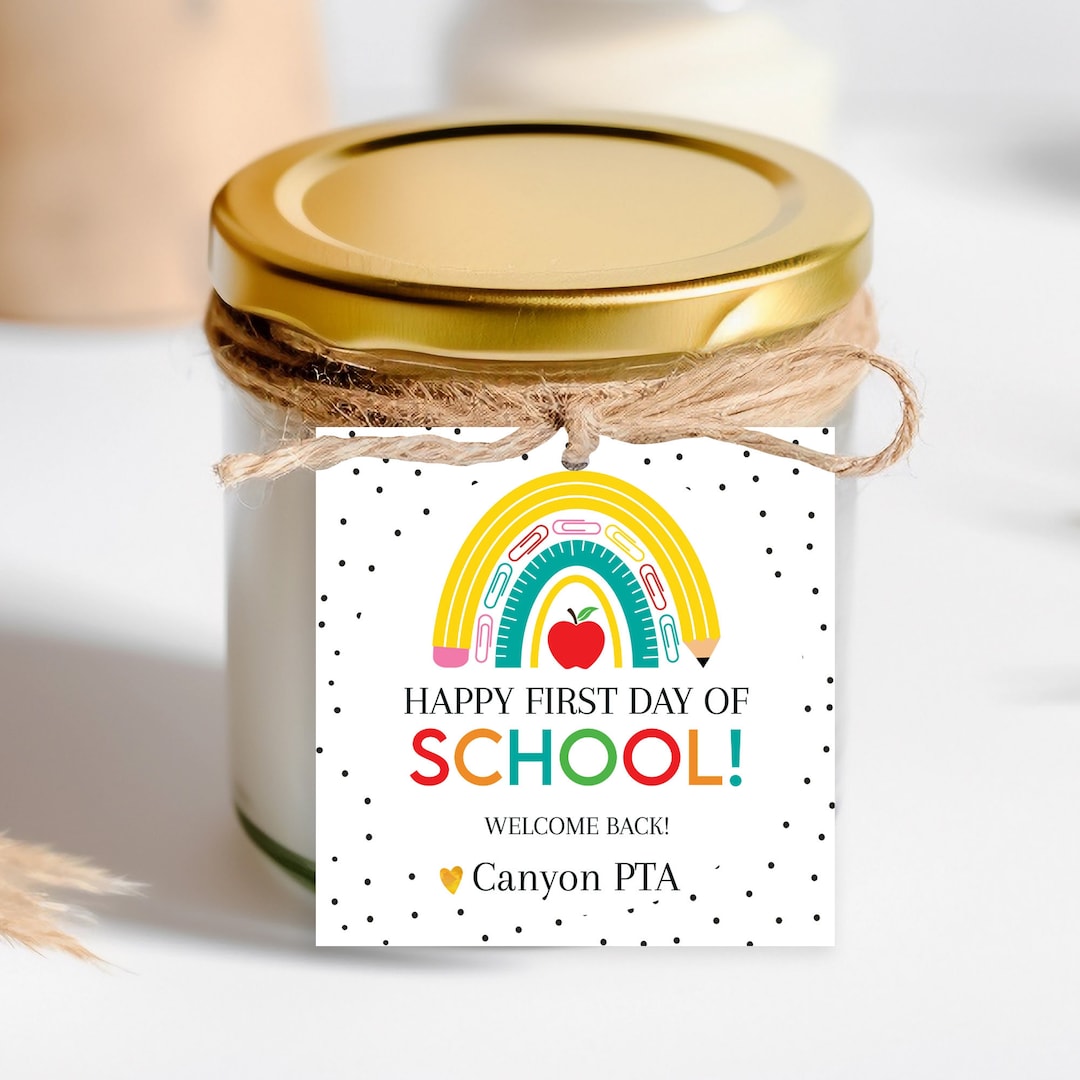 Printable First Day of School Tag | Editable Welcome Back to School ...
