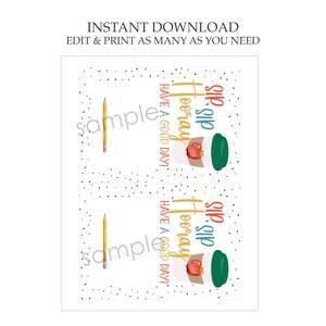 Sip Sip Hooray Happy First Day of School Gift Card Holder, Gifts for ...