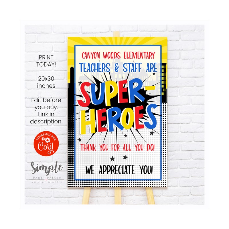 Superhero Staff Week - Etsy