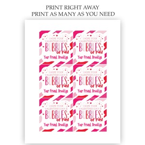 Printable Bubbles of Fun Valentine's Day Tags, Classroom Exchange Cards ...