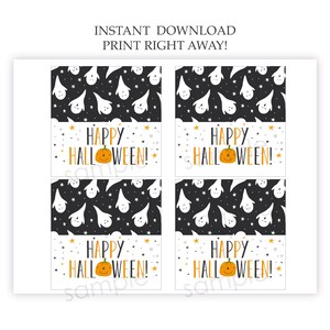 Printable Happy Halloween Treat Bag Toppers | Sweet Neighbor & Friend ...