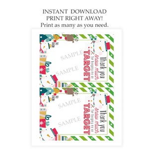 Christmas Printable Gift Card Holder | Instant Gift Card Holder ...