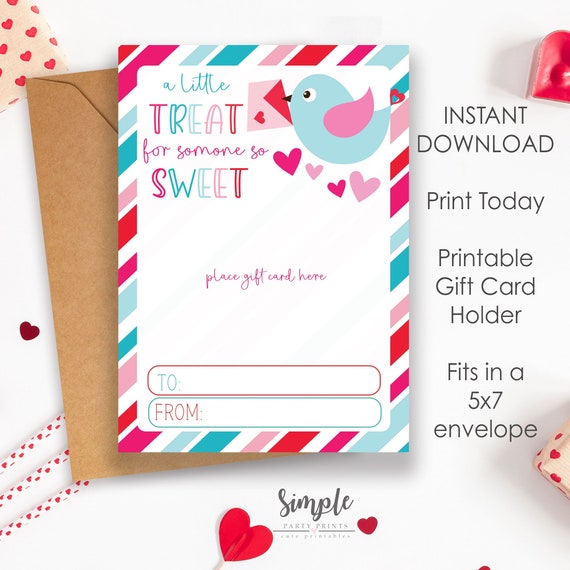 Printable Valentine's Day Gift Card Holder, Target Giftcard holder ...