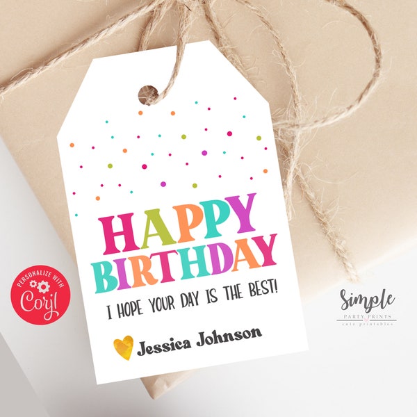 Happy Birthday Sticker - Etsy