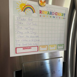 Kids Reward Chart Printable Chore Charts for Children Editable Reward ...