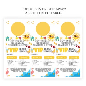 Editable Bright Sunny Door Hanger, Teacher Appreciation Sunsational ...