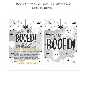 You've Been Booed Printable Instructions, Halloween Activity, We've ...