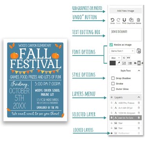 Editable Fall Festival, Digital Flyer for Pumpkin Patch Party, School ...