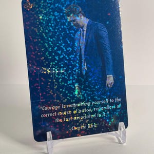 Charlie Kirk Memorial Card 1/3 | Raku Card - Etsy
