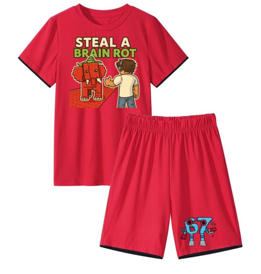 Steal a Brain Rot Birthday Party Outfit Brain Rot Party + Shirts Set ...