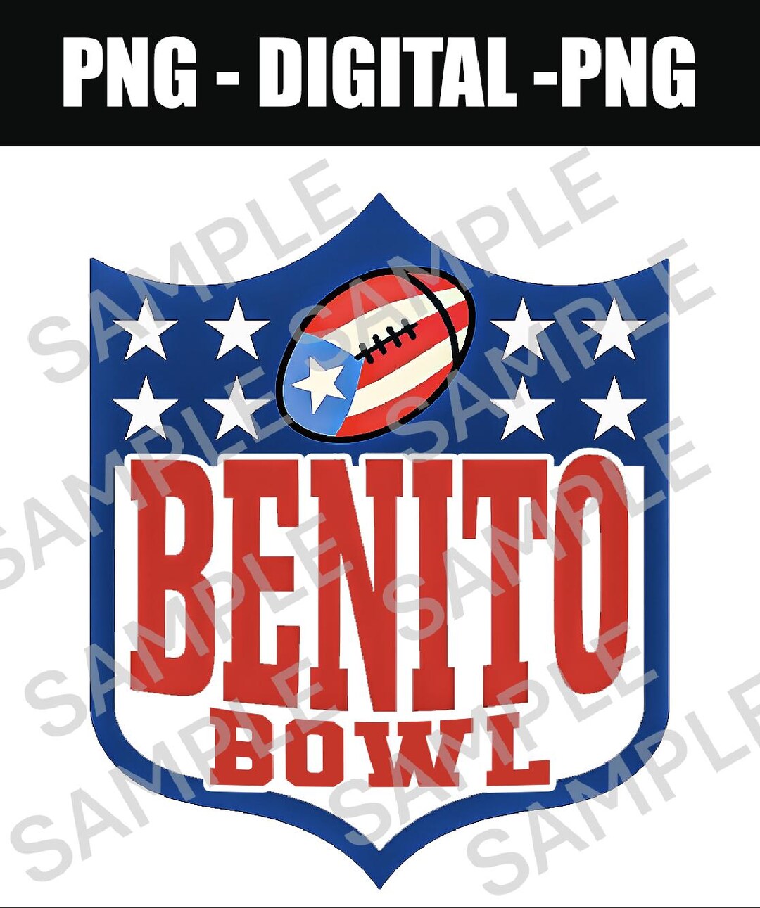 Benito Bowl Singer Super Bowl Football Inspired Png Design for Tshirts ...