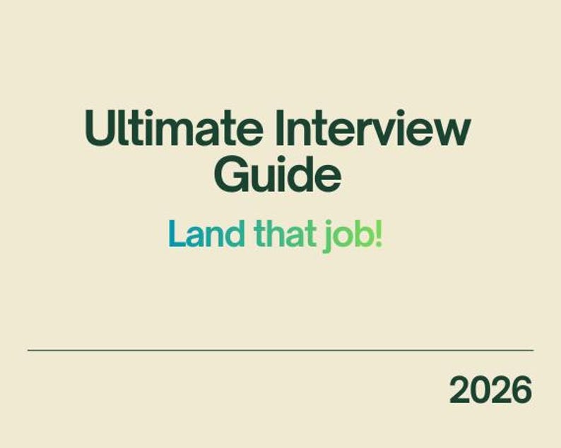 2026 Ultimate Interview Guide - Etsy