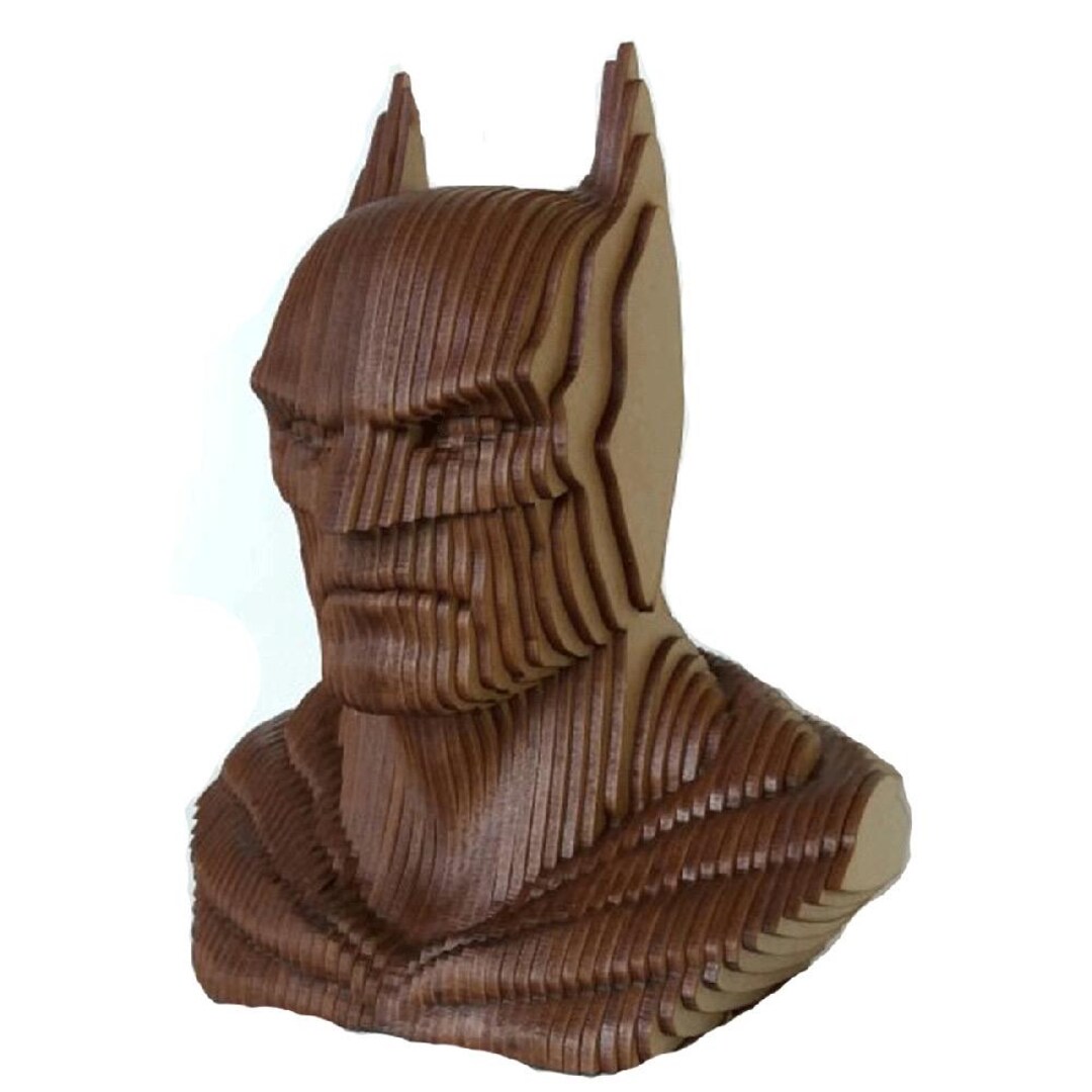3D Wooden Decorative Superhero Bust | Modern Handcrafted Sheet-style ...