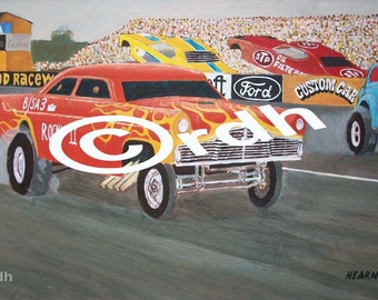 Drag Racing Artwork - Etsy