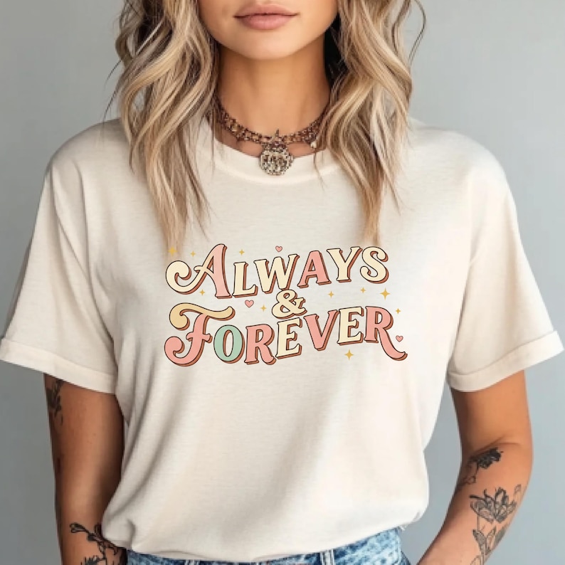 Always & Forever Shirt: Romantic Retro Valentine Tee (unisex Sizes) - Etsy