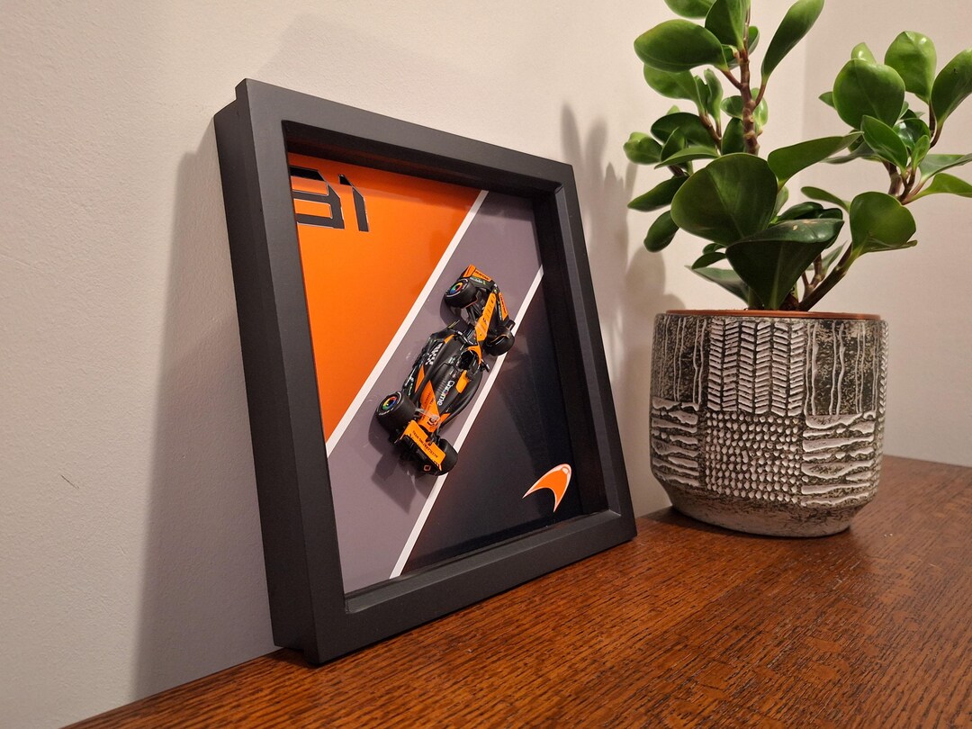 F1 Mclaren Oscar Piastri Framed Car and No.81 Artwork - Etsy