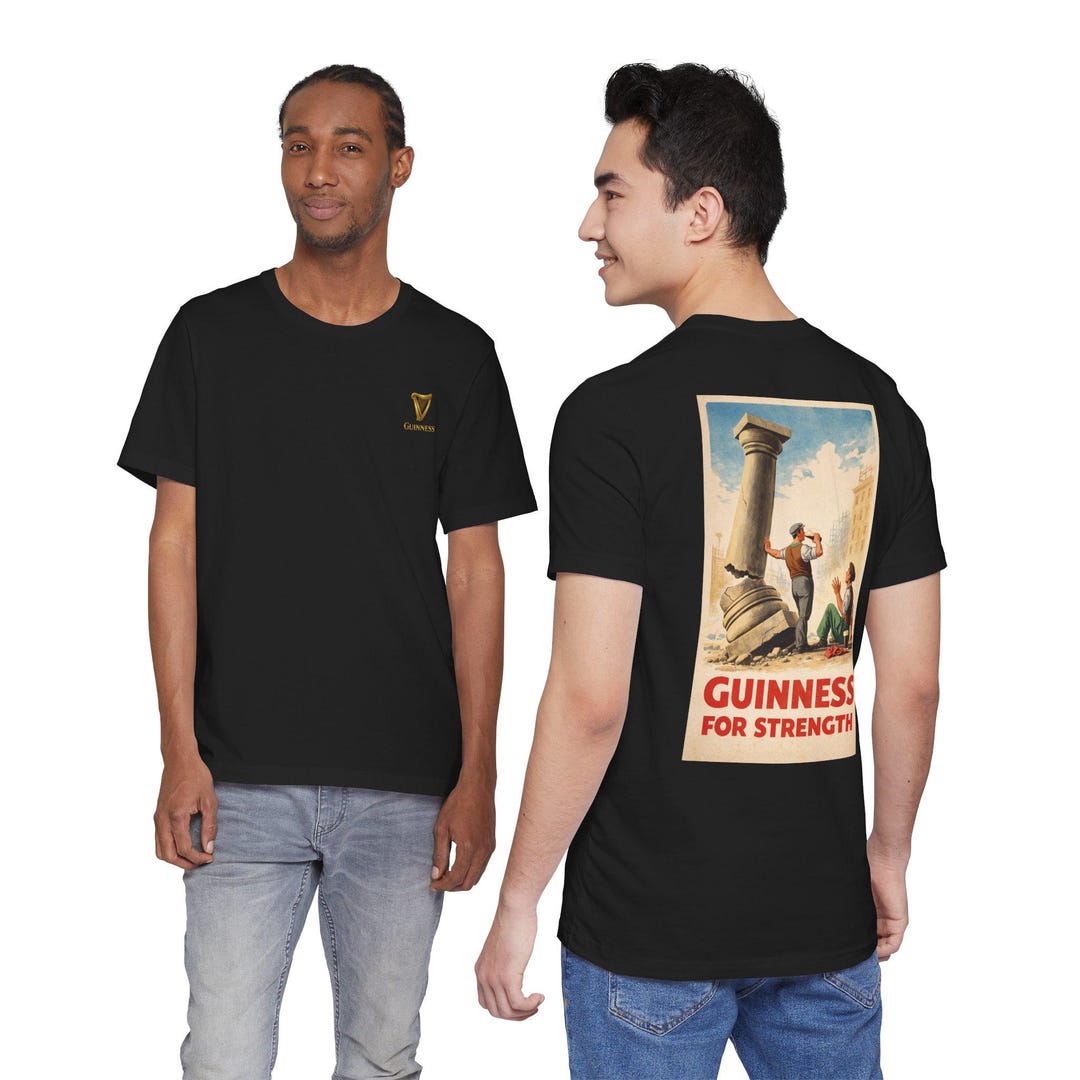 Guinness for Strength Vintage Advertising Tee | Beer Poster Graphic - Etsy