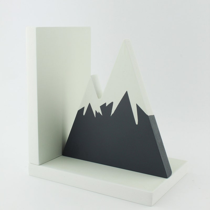 Mountain Bookends - Etsy