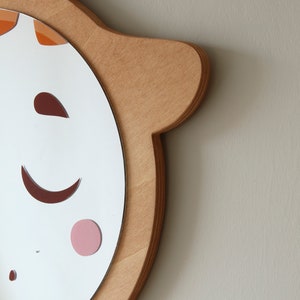 Giraffe Mirror Wall Decor, Safari Nursery Decor, Animal Nursery Decor ...