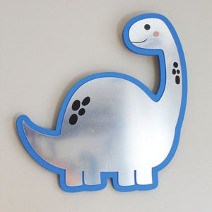 Dinosaur Shaped Kids Mirror Wall Decor, Personalized Gift for Boys ...