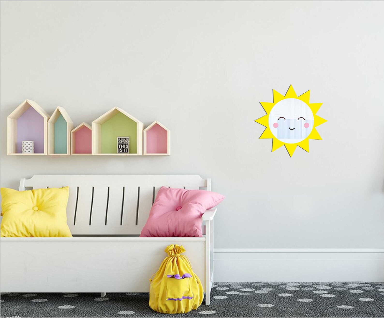 Cute Sun Shaped Kids Mirror Nursery Decor Personalized Gift - Etsy