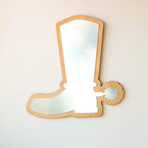Personalised Cowboy Boot Mirror, Western Nursery Decor, Boys Nursery ...