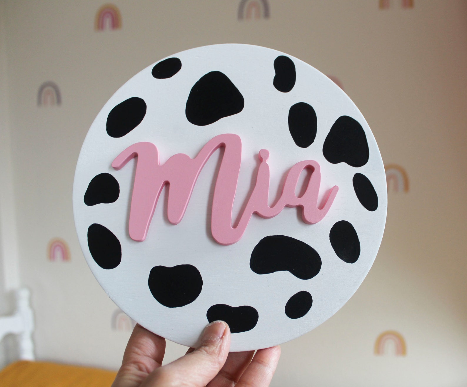 Dalmatian Theme Kids Name Sign Personalized Gift for Kids - Etsy