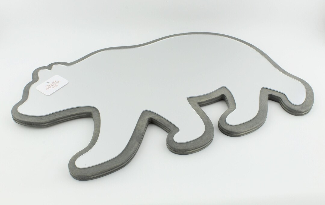 Grizzly Bear Shaped Kids Wall Mirror, Boys Bedroom Decor, Personalized ...