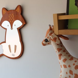 Cute Fox Shaped Kids Mirror, Personalized Gift, Woodland Nursery Decor ...