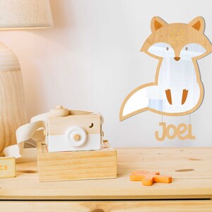 Cute Fox Shaped Kids Mirror, Personalized Gift, Woodland Nursery Decor ...