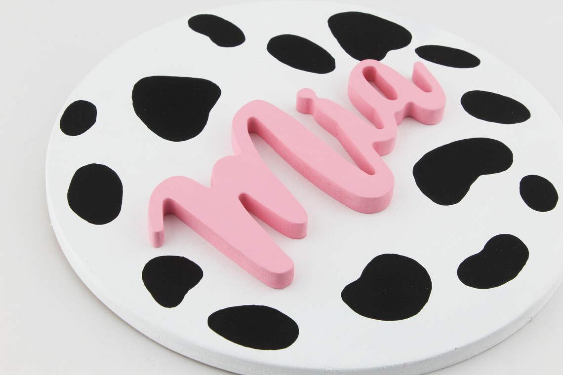 Dalmatian Theme Kids Name Sign Personalized Gift for Kids - Etsy