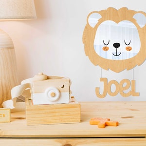 Cute Wooden Lion Shaped Kids Mirror Safari Nursery Decor - Etsy