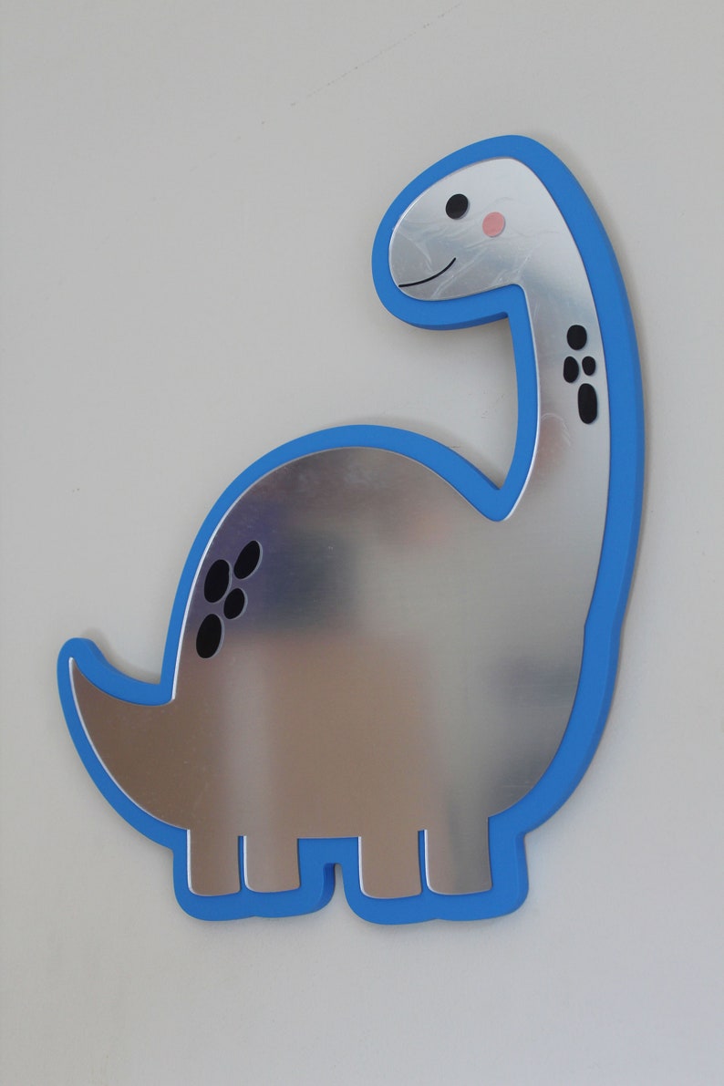 Dinosaur Shaped Kids Mirror Wall Decor Personalized Gift for | Etsy