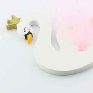 Swan Princess Tabletop Decor, Swan Nursery Decor, Swan Bedroom Decor ...