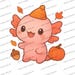 Fall Axolotl Characters: Instant Download - Etsy