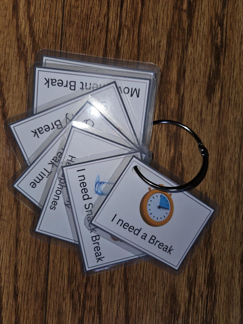 Digital Sensory Break Choice Cards | Printable Calm Down Cards | Autism Classroom Visual ...