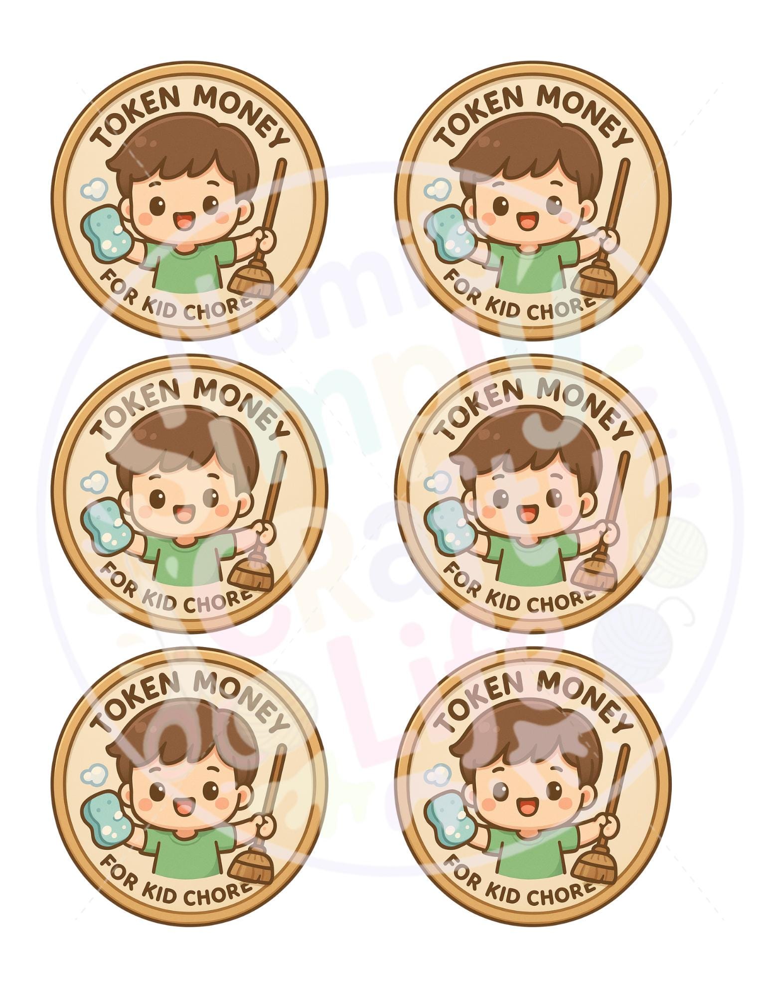 Printable Token Money: Chore Reward System (digital Download) - Etsy