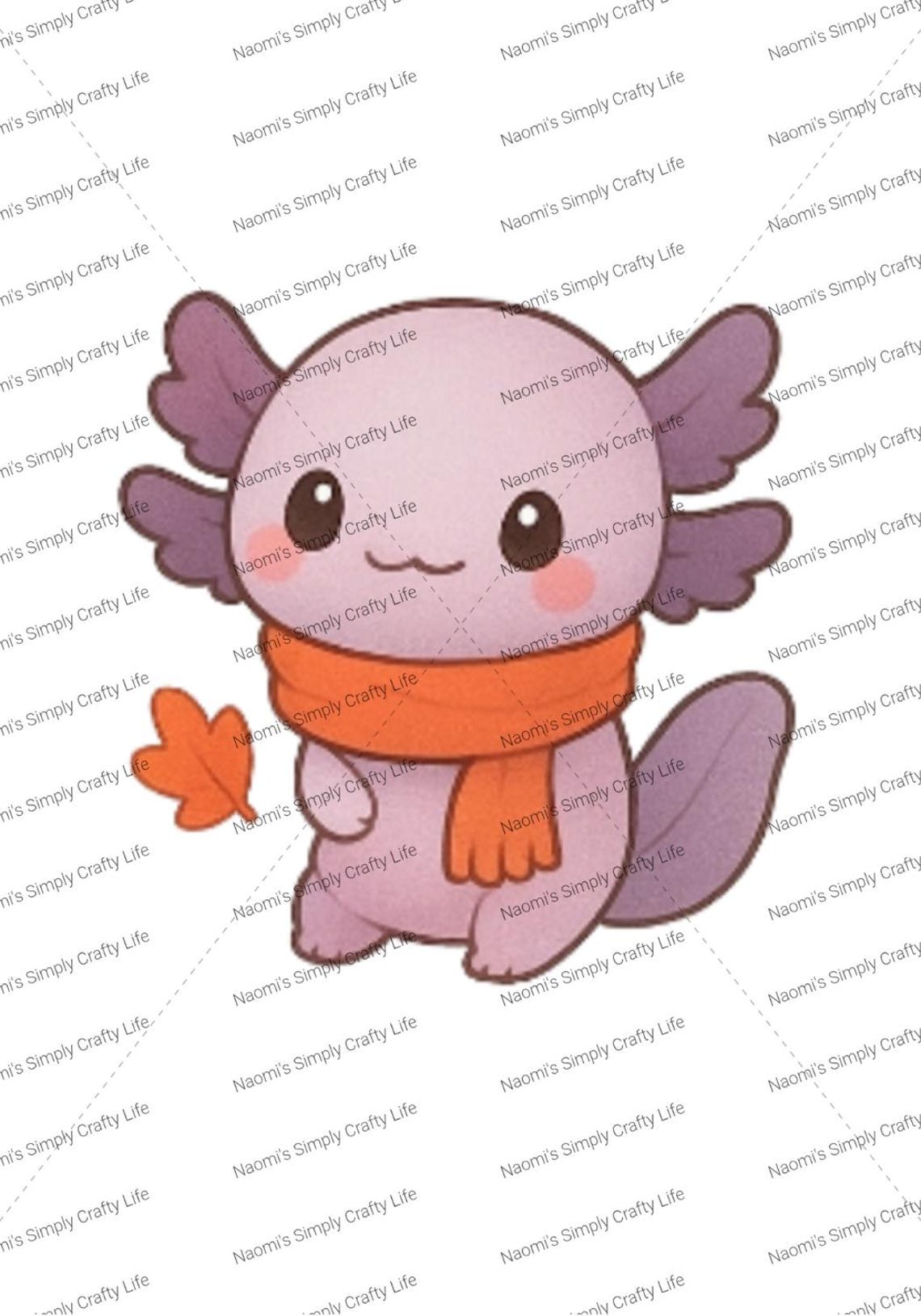 Fall Axolotl Characters: Instant Download - Etsy