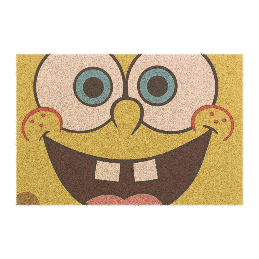 Spongebob Doormat | Fun Entryway Mat, Kids Room Decor, Cartoon ...