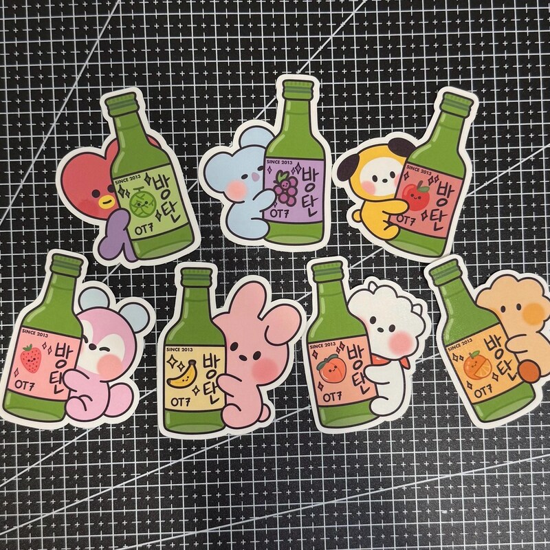 Bt21 Stickers - Etsy