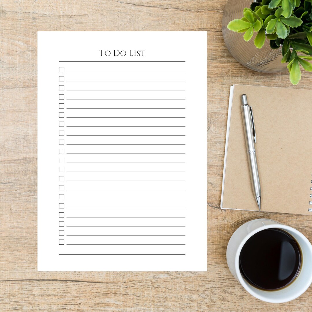 Minimalist TO Do LIST– Digital Daily & Weekly Planner for Focus and ...