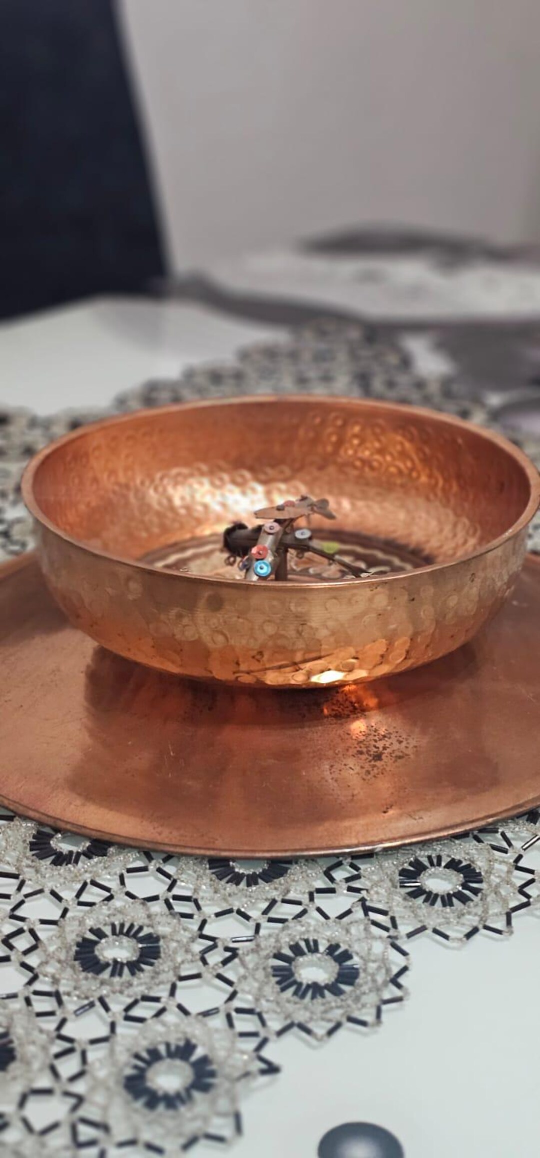 Antique Copper Hammam Bowl With Snake Motif – Vintage Turkish Bath ...