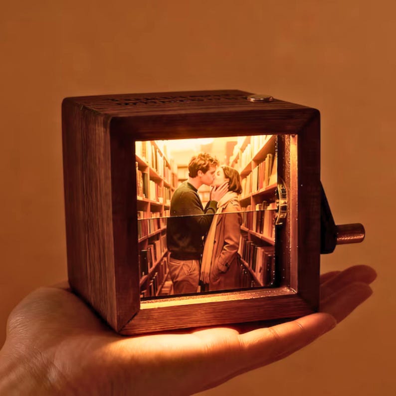 Personalized Photo Flipbook Animation Box,custom Wooden Photo Book With ...