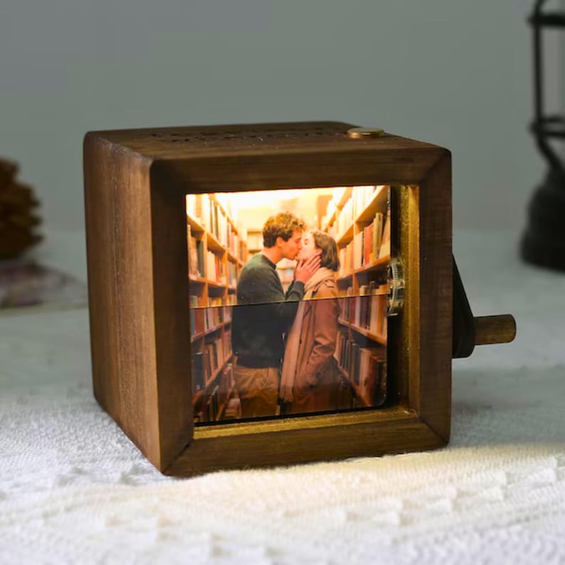 Personalized Photo Flipbook Animation Box,custom Wooden Photo Book With ...