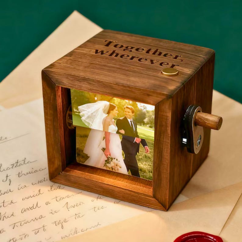 Personalized Photo Flipbook Animation Box,custom Wooden Photo Book With ...